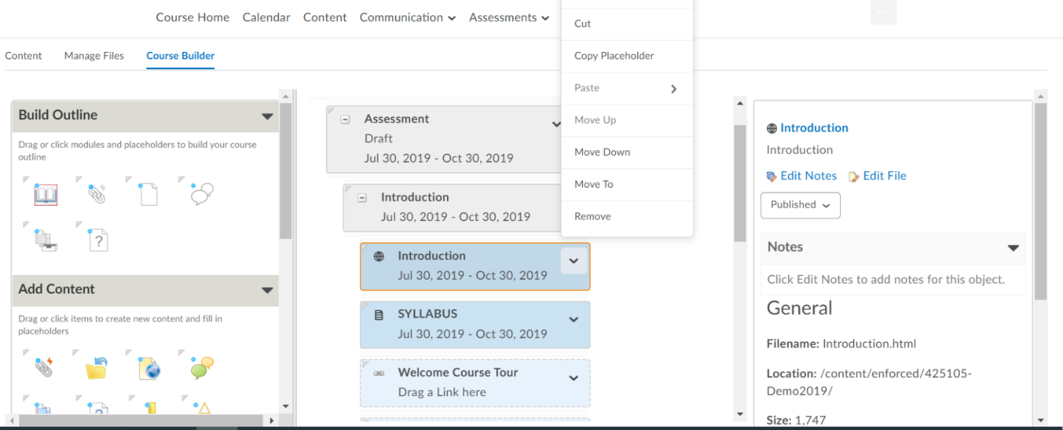 D2L Quick Guide: Using the Course Builder Tool – OIT Knowledge Base
