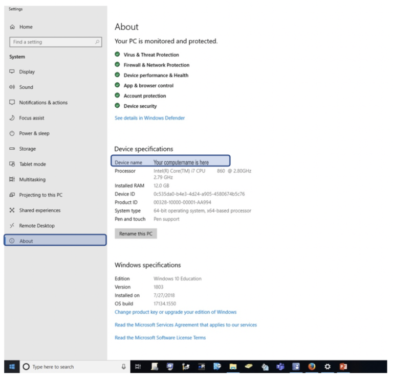 Finding Computer Name on Windows – OIT Knowledge Base