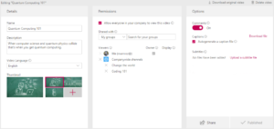 Microsoft Stream Recording/Sharing Processes – OIT Knowledge Base