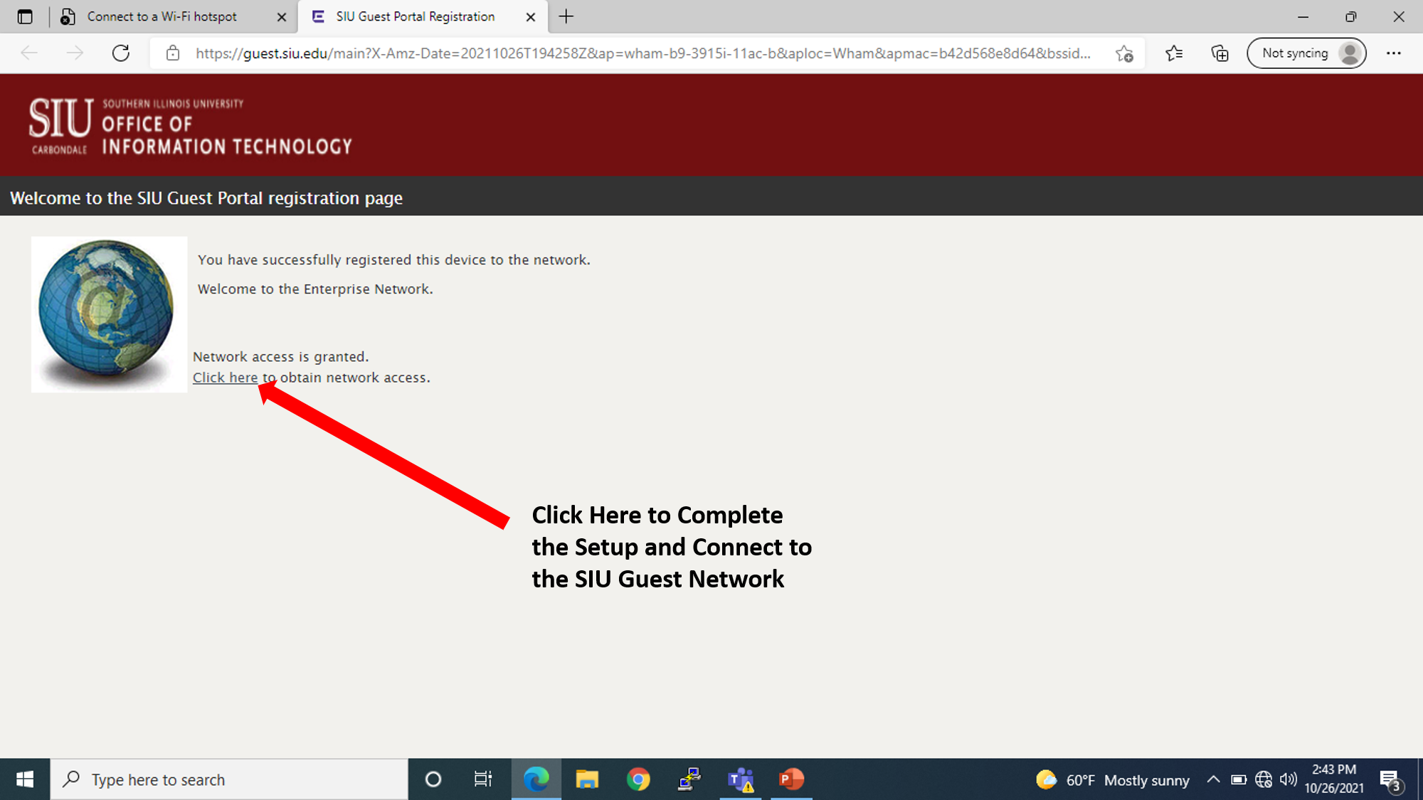 Connecting to SIU-Guest – OIT Knowledge Base
