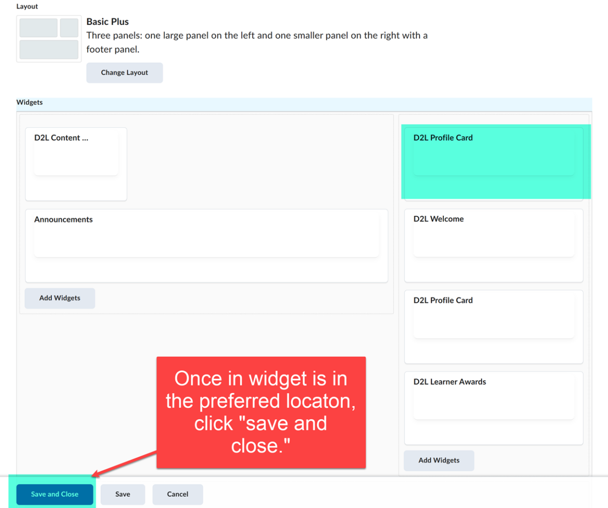 How to Add Instructor Profile on D2L Course Homepage – OIT Knowledge Base