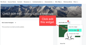 How to Add Instructor Profile on D2L Course Homepage – OIT Knowledge Base
