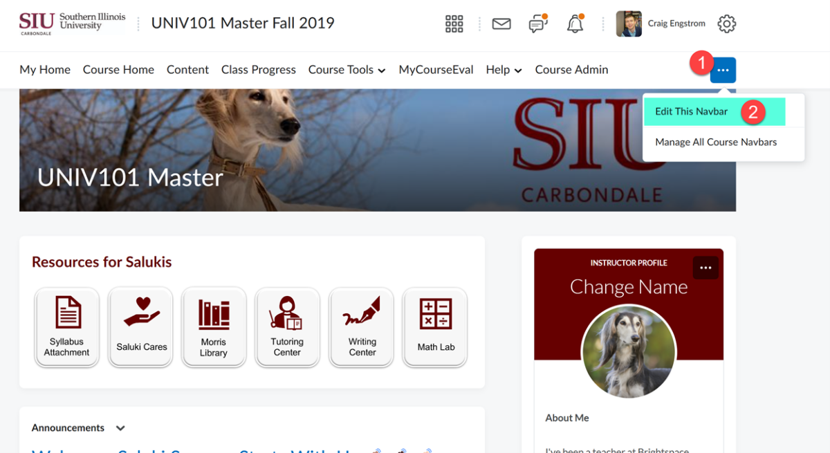 How to change course navigation from menu bar (list) to icon-based – OIT Knowledge Base