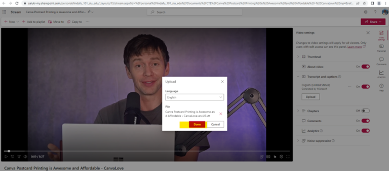 Video Transcript in Microsoft Stream – OIT Knowledge Base