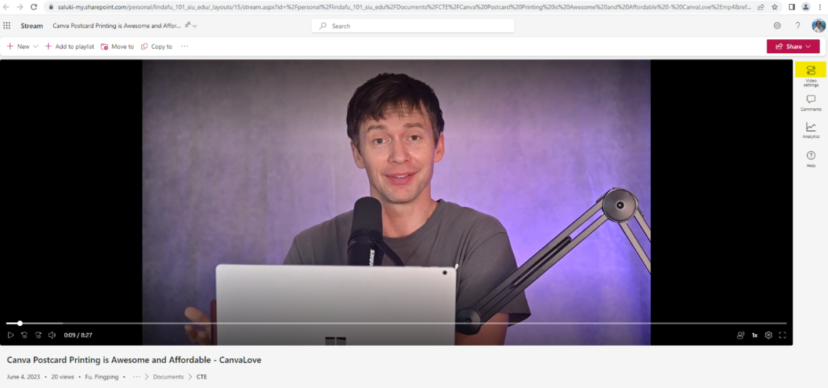 Video Chapters in Microsoft Stream – OIT Knowledge Base