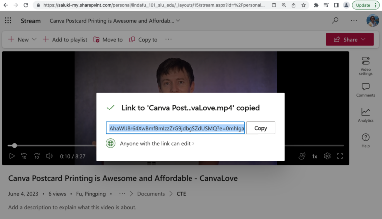 Share a Video File in Microsoft Stream – OIT Knowledge Base