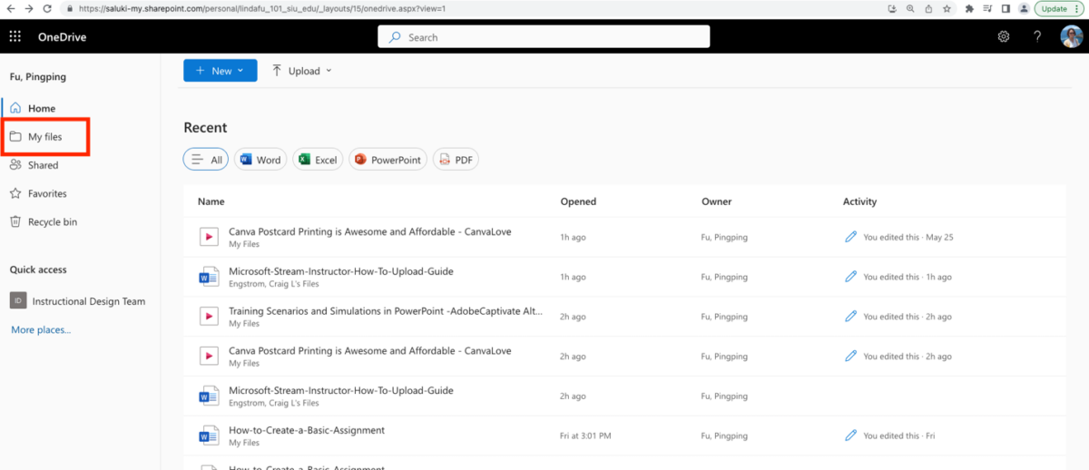 Access a Video File in Microsoft Stream – OIT Knowledge Base