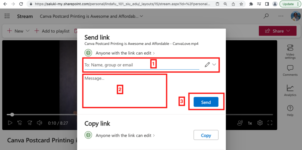Share a Video File in Microsoft Stream – OIT Knowledge Base