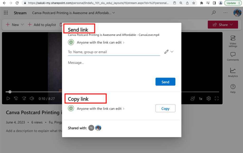 Share a Video File in Microsoft Stream – OIT Knowledge Base
