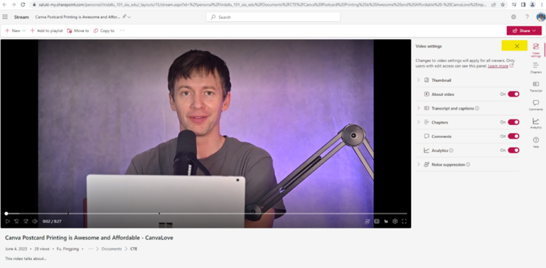 Video Transcript in Microsoft Stream – OIT Knowledge Base