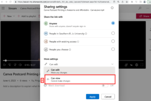 Manage Share Settings in Microsoft Stream – OIT Knowledge Base