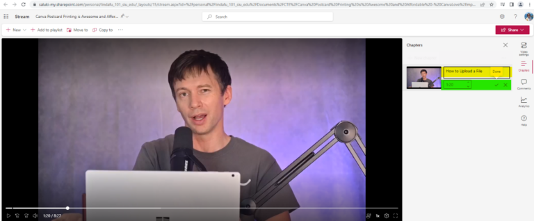 Video Chapters in Microsoft Stream – OIT Knowledge Base