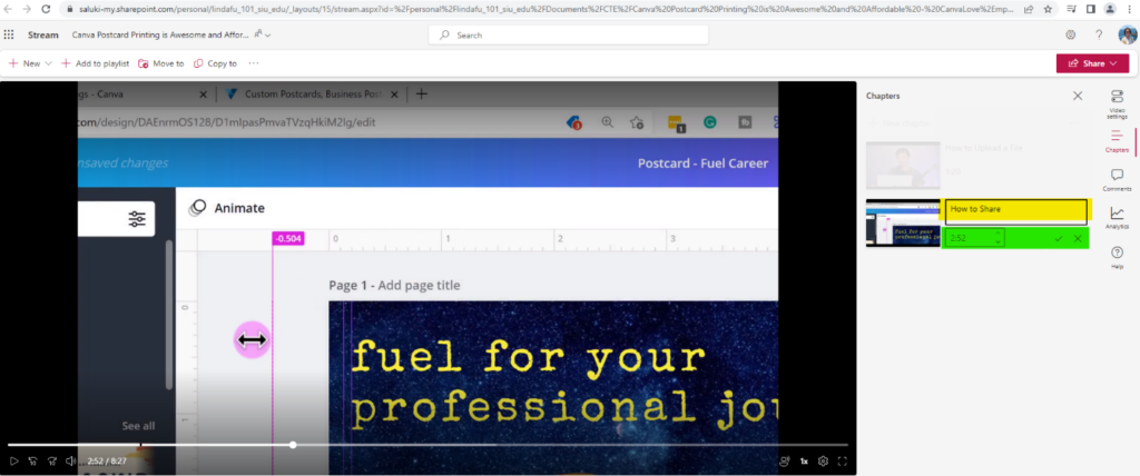 Video Chapters in Microsoft Stream – OIT Knowledge Base