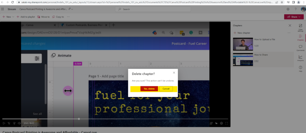 Video Chapters in Microsoft Stream – OIT Knowledge Base