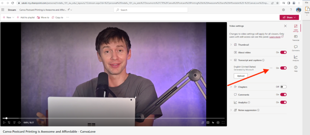 Video Transcript in Microsoft Stream – OIT Knowledge Base