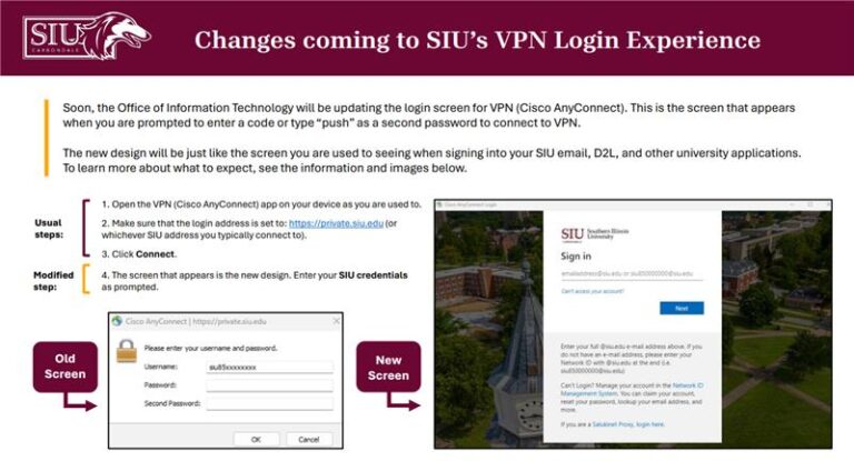SIU VPN Guide – OIT Knowledge Base