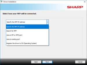 Adding a Sharp Printer to a Personal Computer – OIT Knowledge Base