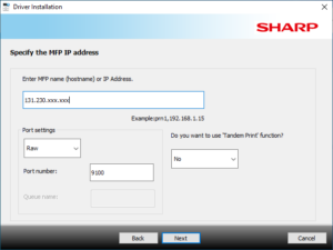 Adding a Sharp Printer to a Personal Computer – OIT Knowledge Base