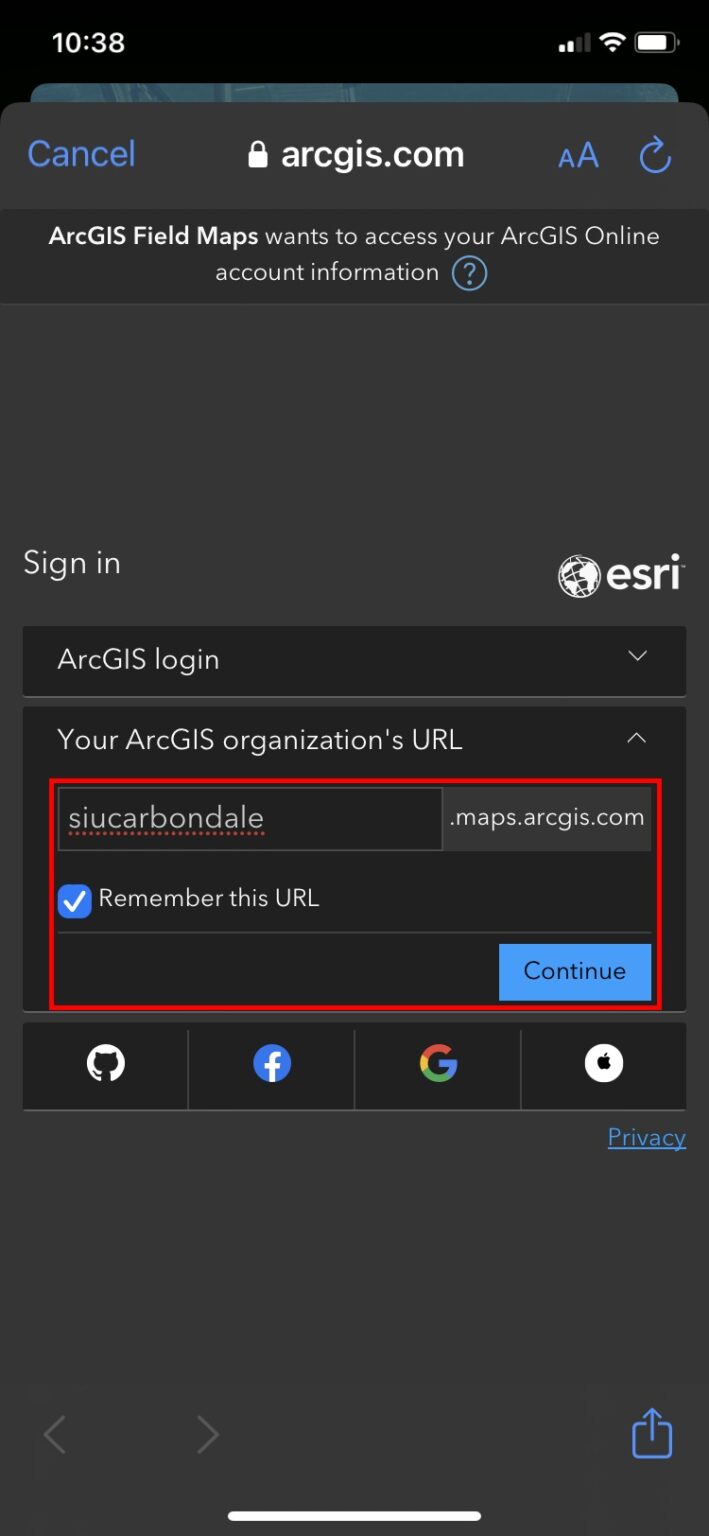 Sign In ArcGIS Field Maps – OIT Knowledge Base